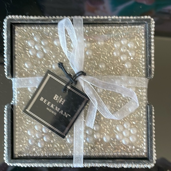 Coasters | Dining | Coasters Set Of4 Beaded | Poshmark